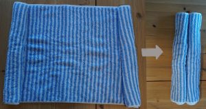 Handtuch Origami, schritt für schritt Anleitung ohne Schneiden