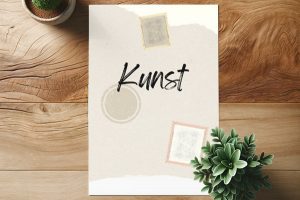 12 Deckblätter für Kunst zum Ausdrucken - PDF Deckblatt kostenlos